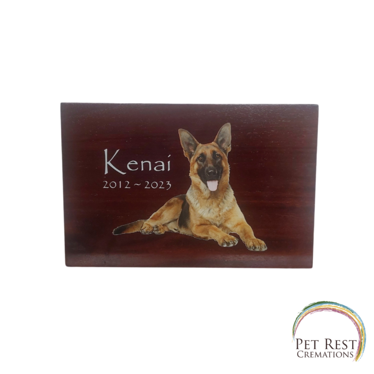 Custom image Timber Box | Pet Rest Cremations